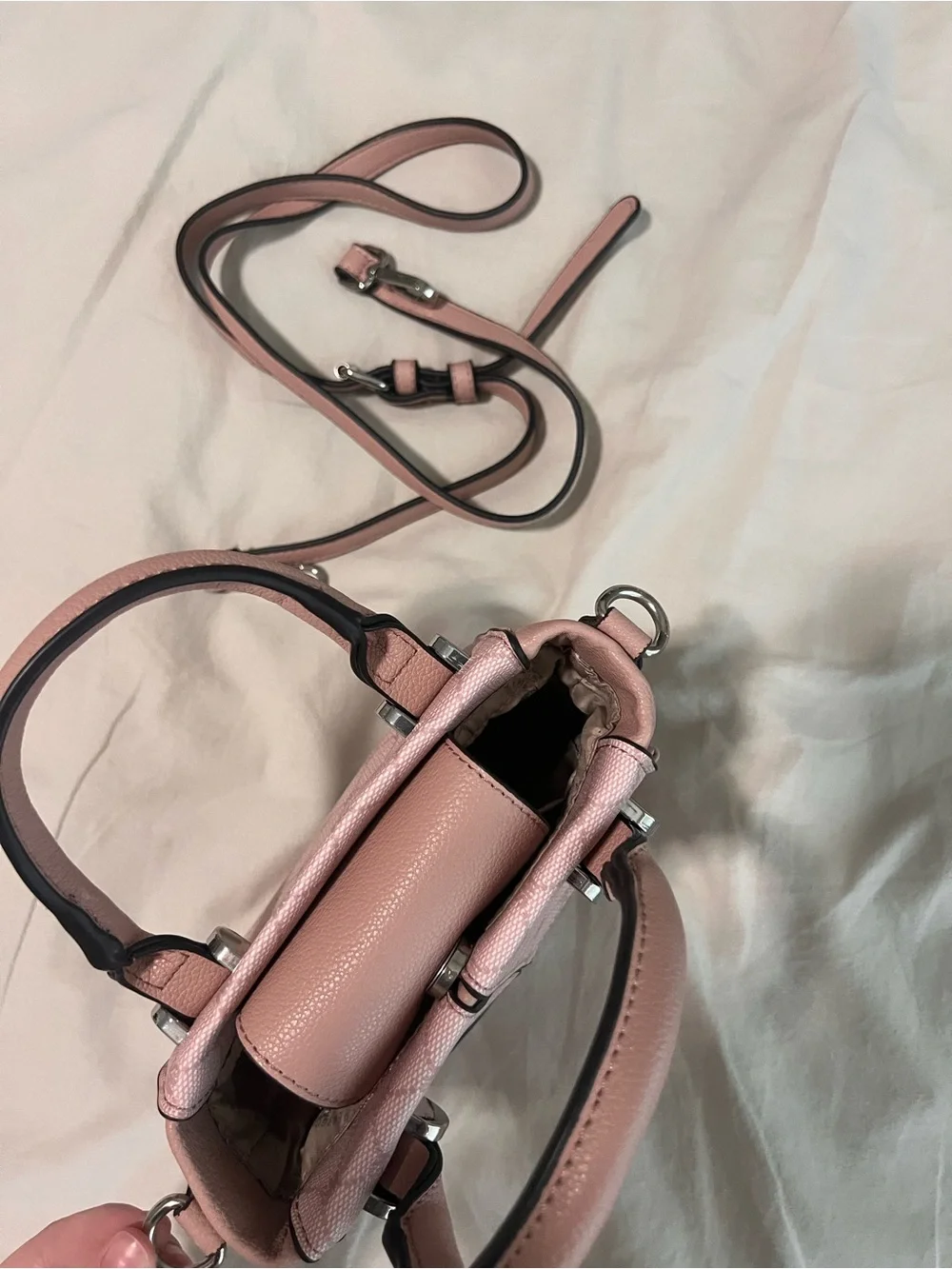 Steve Madden | Bags | Steve Madden Blush Pink Mini Tophandle Crossbody ...